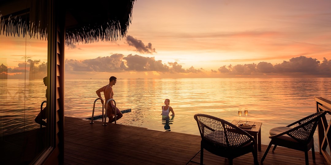 $3699—Maldives all-inclusive overwater villa for 2, 55% off | Travelzoo