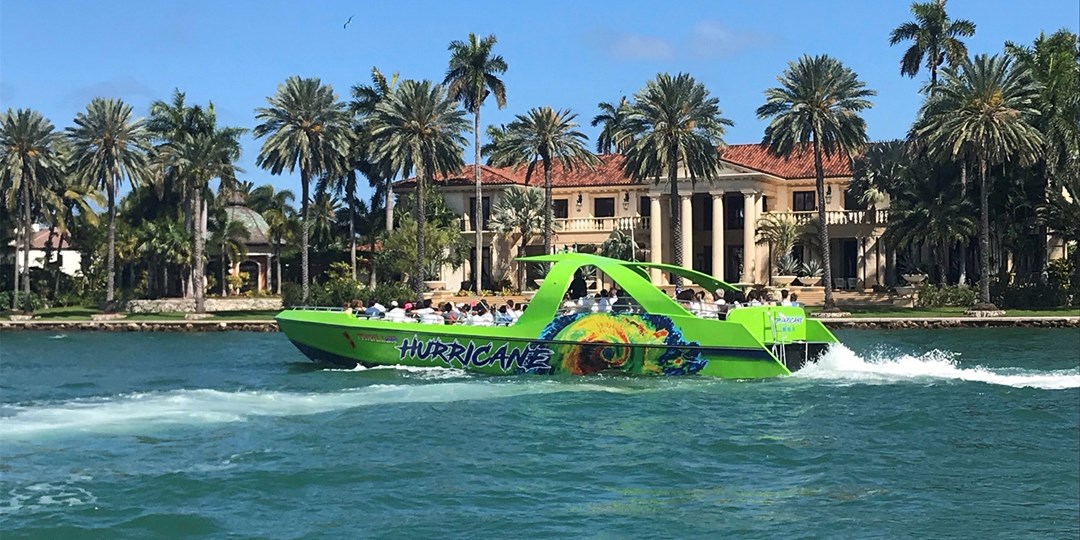 $44—Miami speedboat ride & sightseeing tour, save 10% | Travelzoo